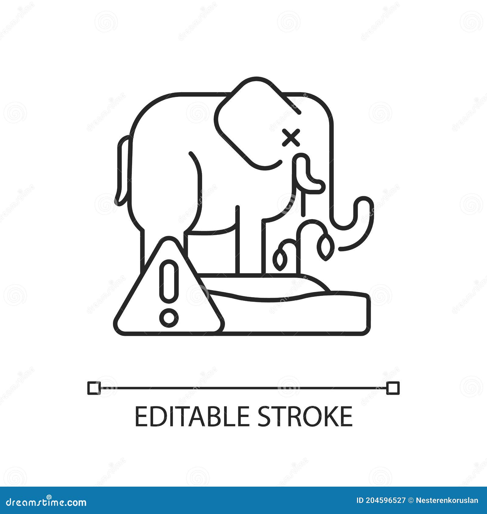 Extinction Symbol Over Black Planet Earth, Concept Illustration ...