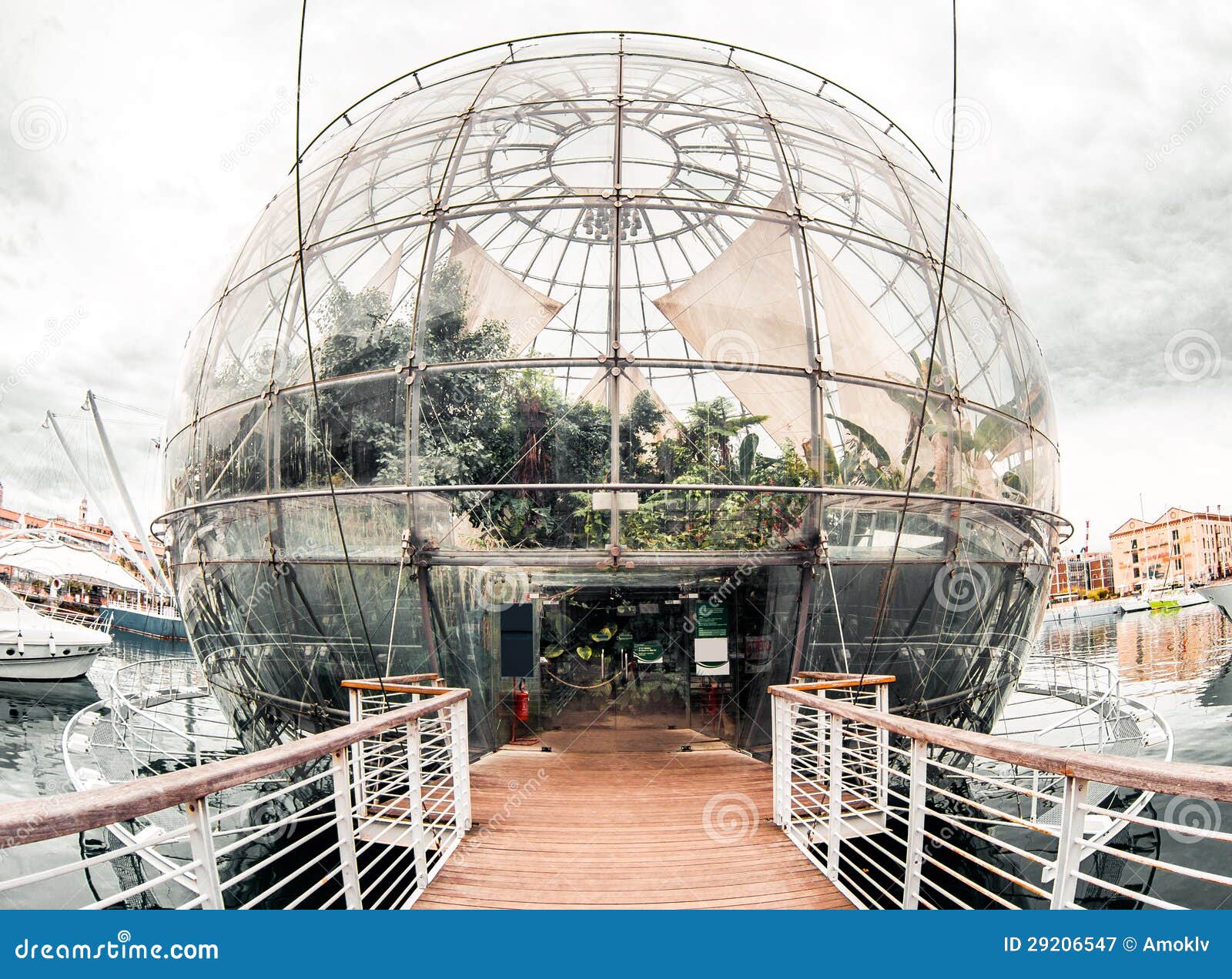 Biosphere. Genova,Italy stock image. Image of aquarium - 29206547