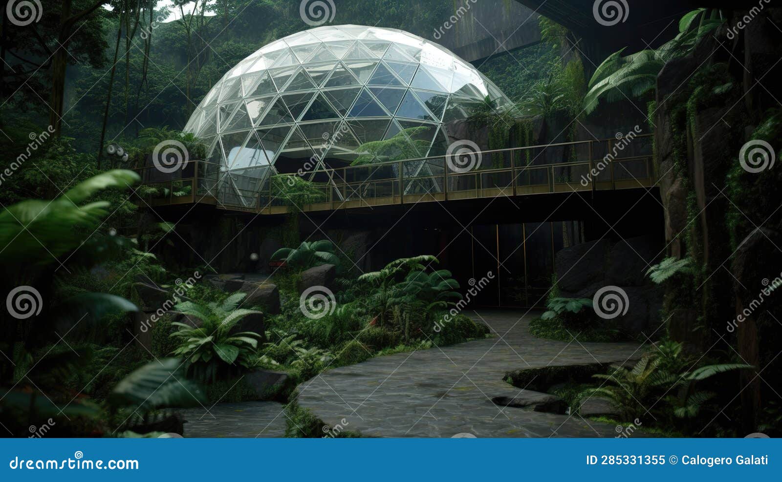 A Biosphere Wallpaper in the Forest, Ai Generated Image Stock ...