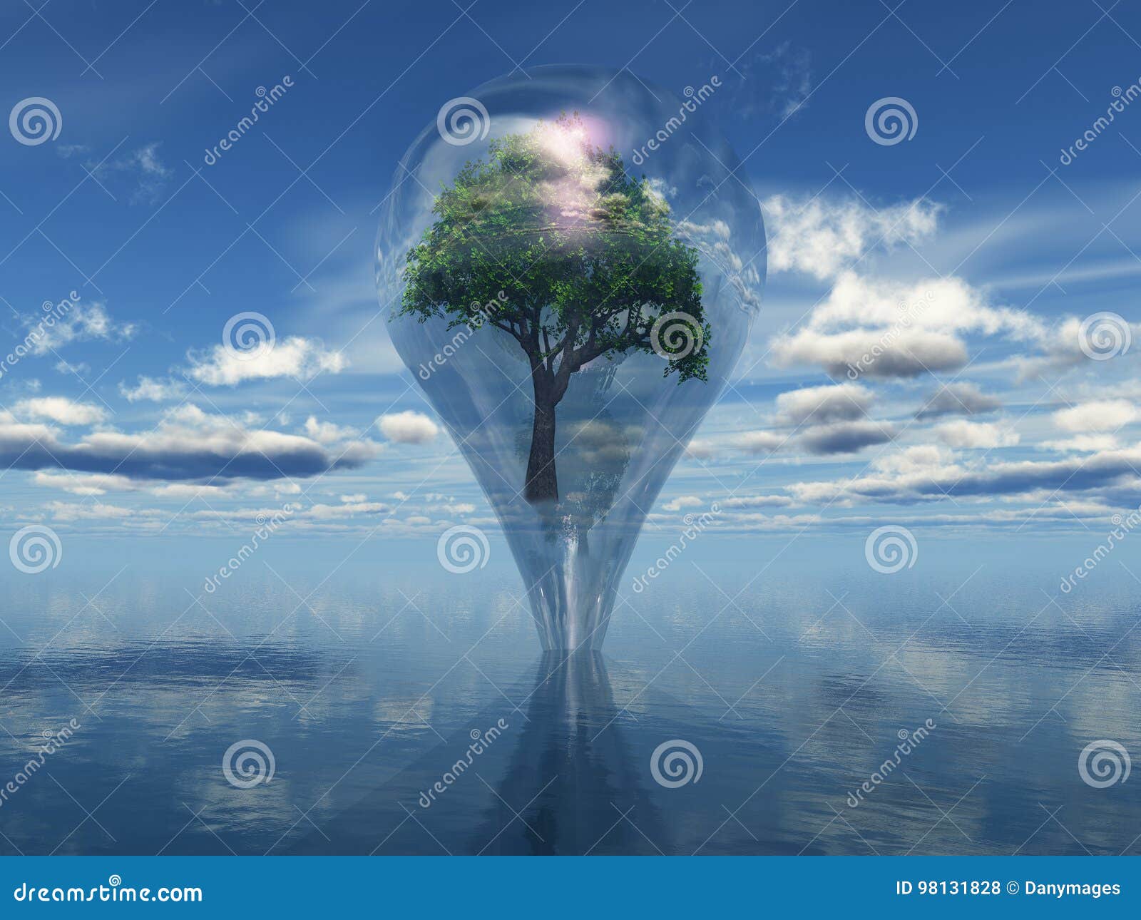 Biosphere stock illustration. Illustration of sunset - 98131828