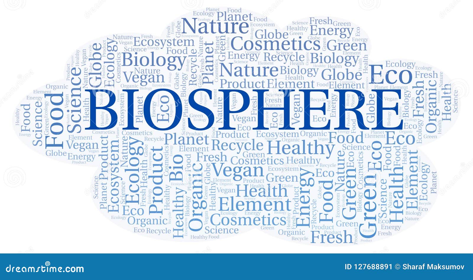 Biosphere word cloud. stock illustration. Illustration of organic ...