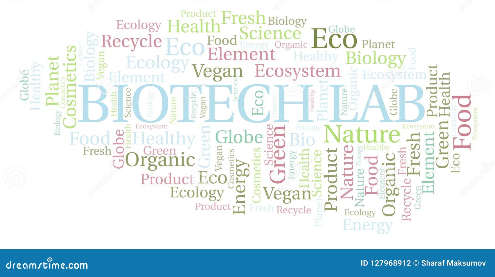 Biotech Text On DNA Genetic Code Background Illustration Royalty-Free ...