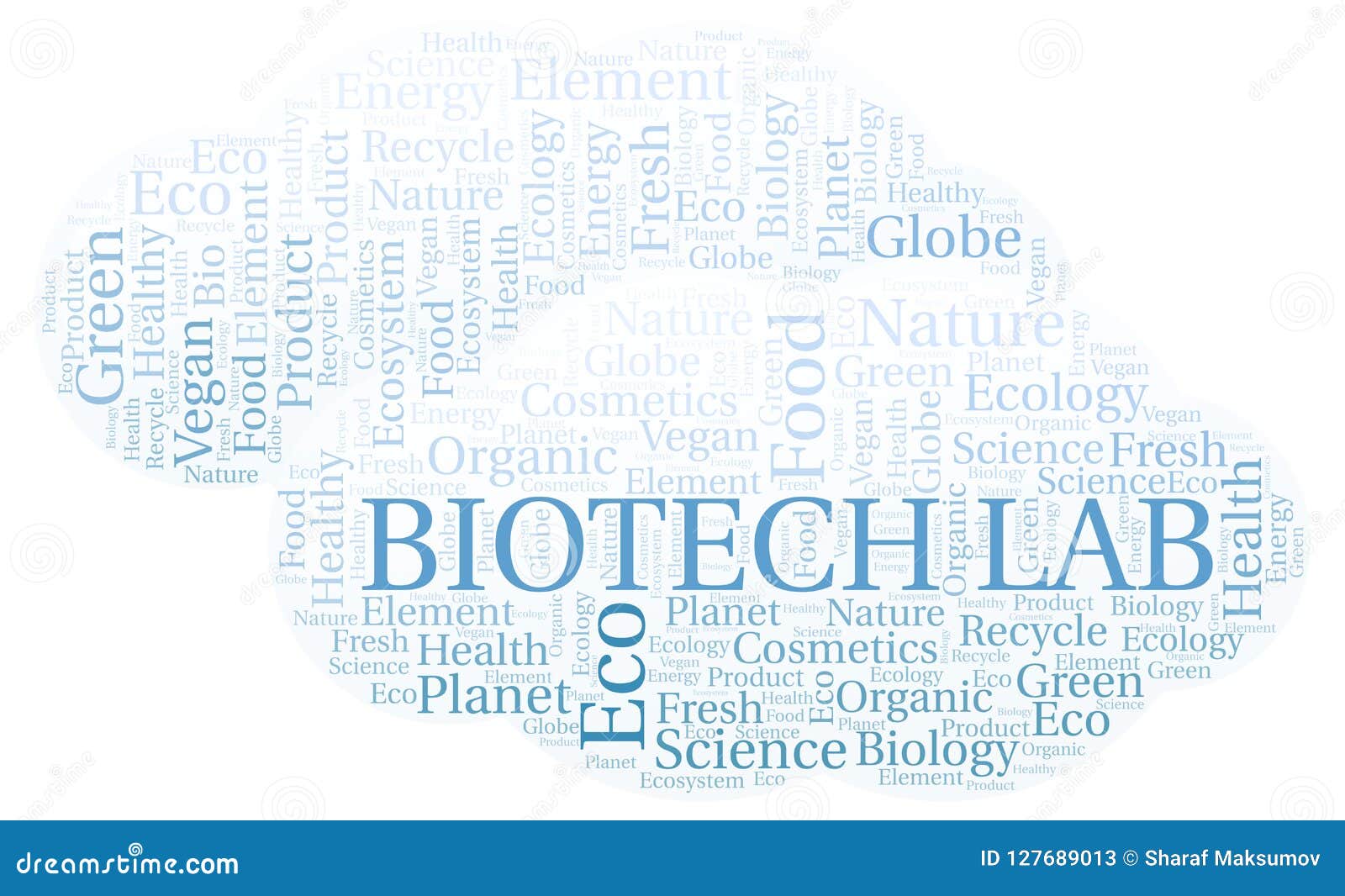 Biotech Lab word cloud. stock illustration. Illustration of font ...