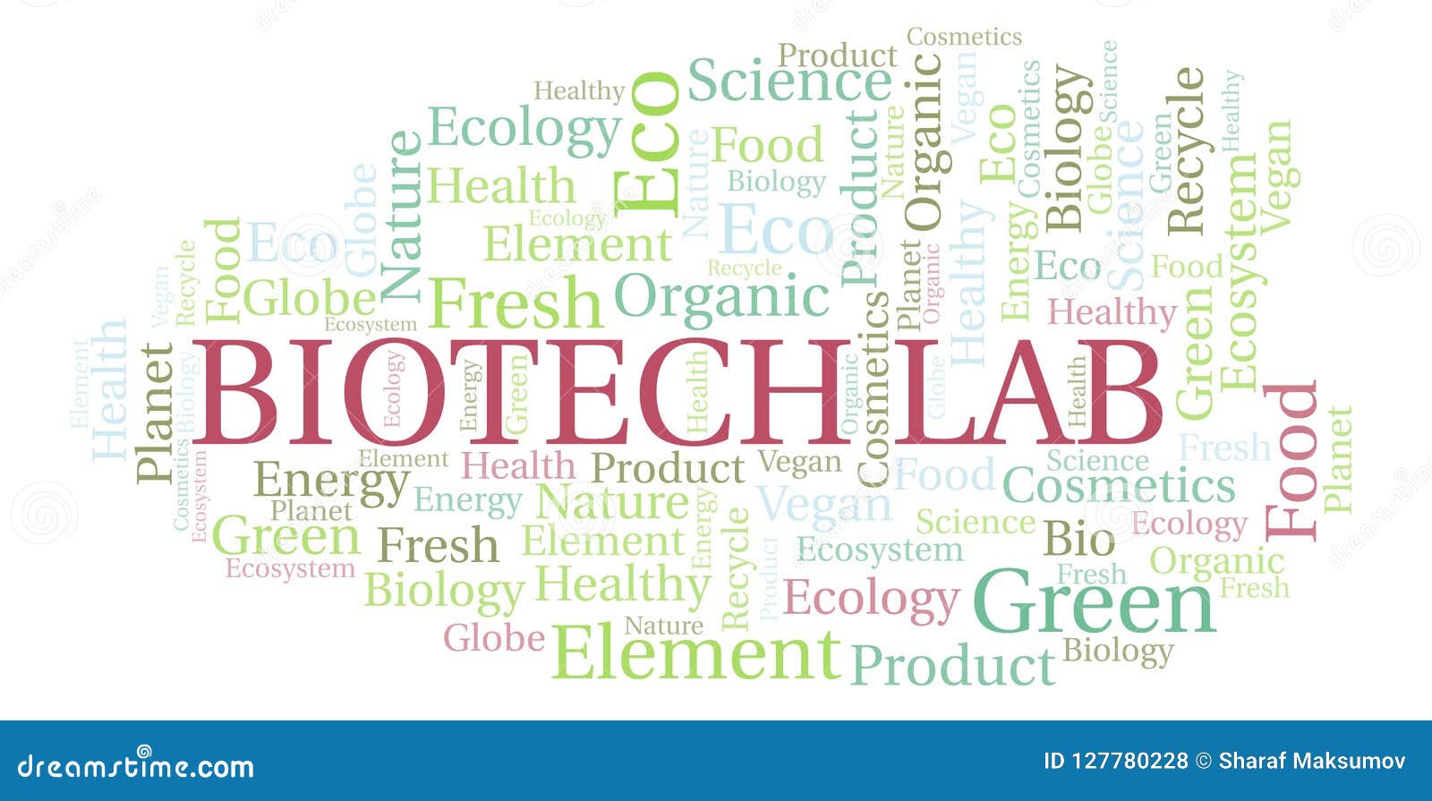Biotech Lab word cloud. stock illustration. Illustration of isolated ...