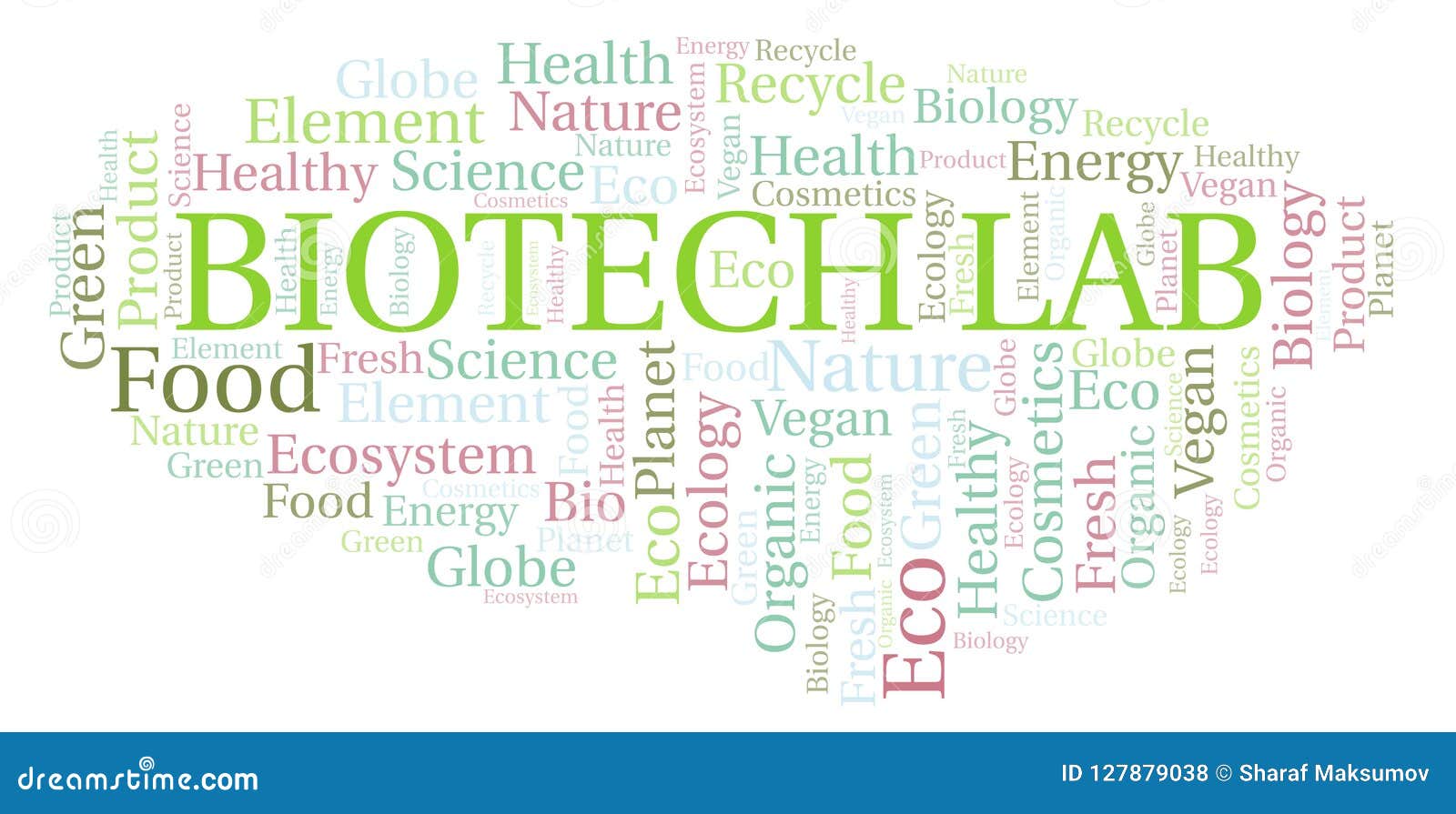Biotech Text. Business Concept . Labels With Text, Heart, Camera And ...