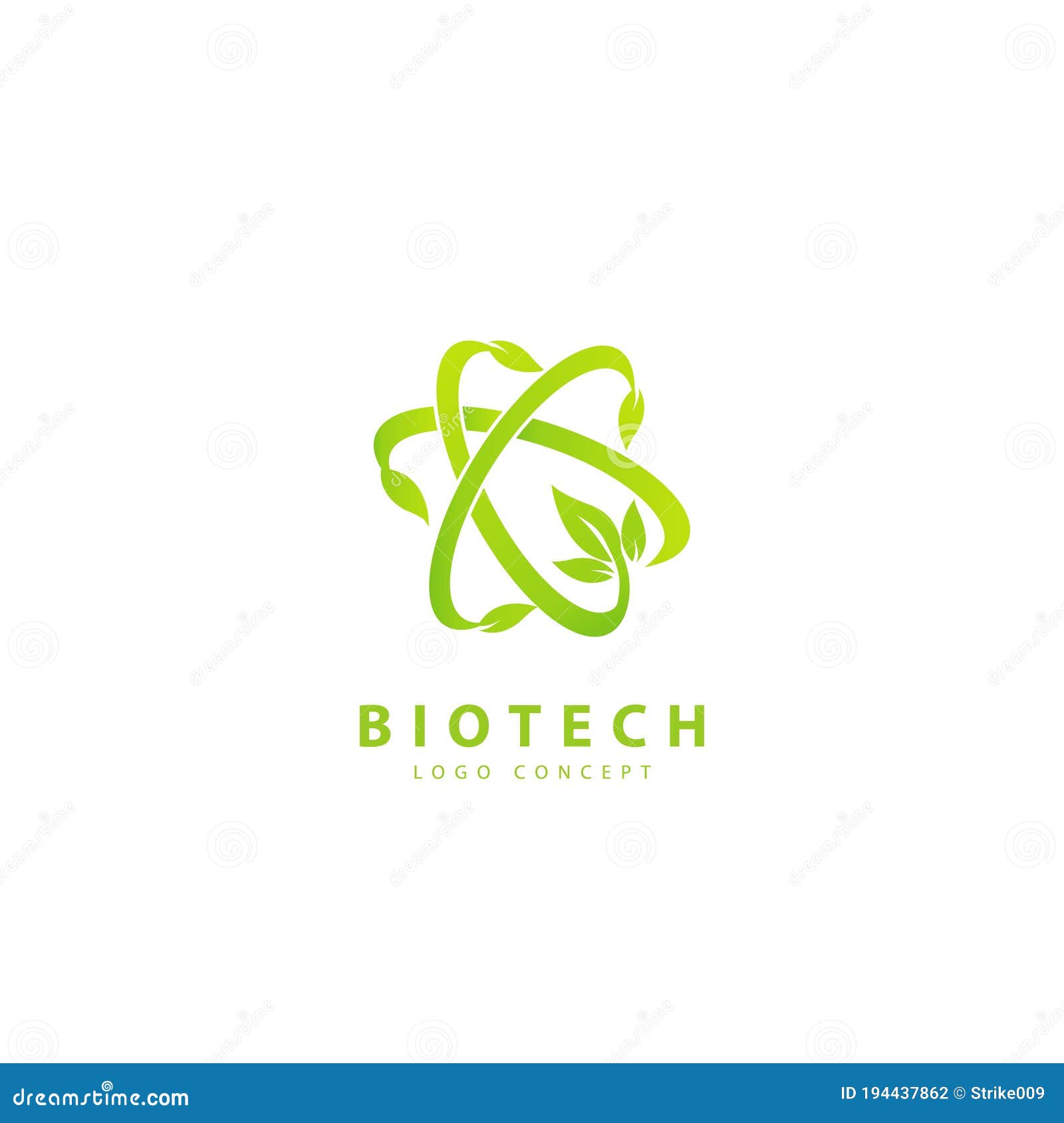 Biotech Logo Design Template Flat Style Vector Illustration Stock ...