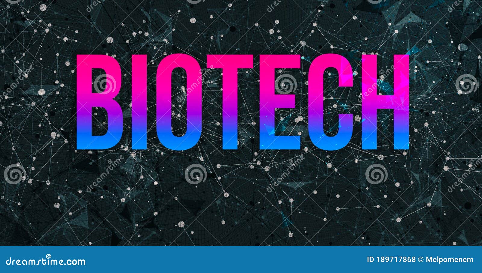 Biotech Theme with Abstract Network Patterns Stock Photo - Image of ...