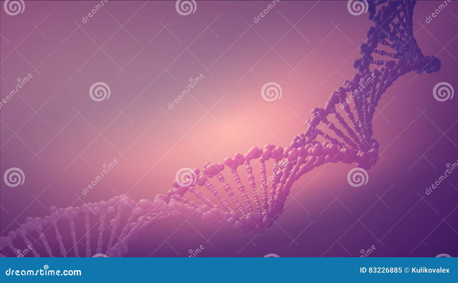 Biotechnology Abstract Banner. DNA Illustration. Medical Background ...