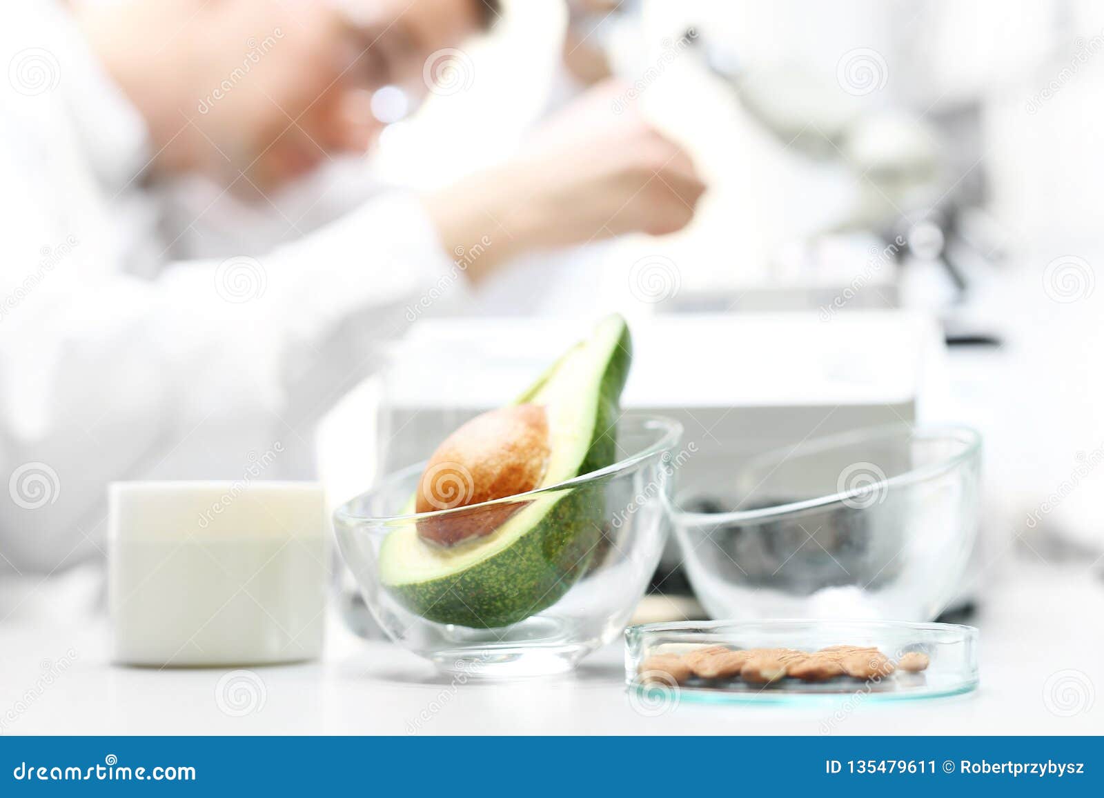 Biotechnology and Food Testing in the Laboratory. Stock Image - Image ...
