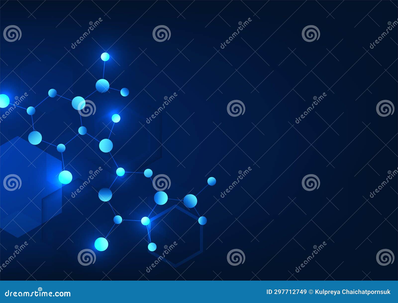 Biotechnology Background Shows Images of Molecular Structures, Showing ...