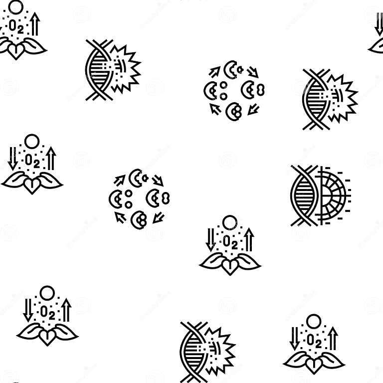 Biotechnology Chemistry Science Vector Seamless Pattern Stock Vector ...