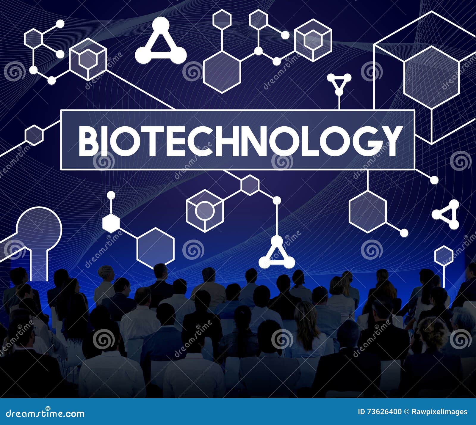 Biotechnology DNA Cell Molecule Experiment Research Concept Stock Photo ...