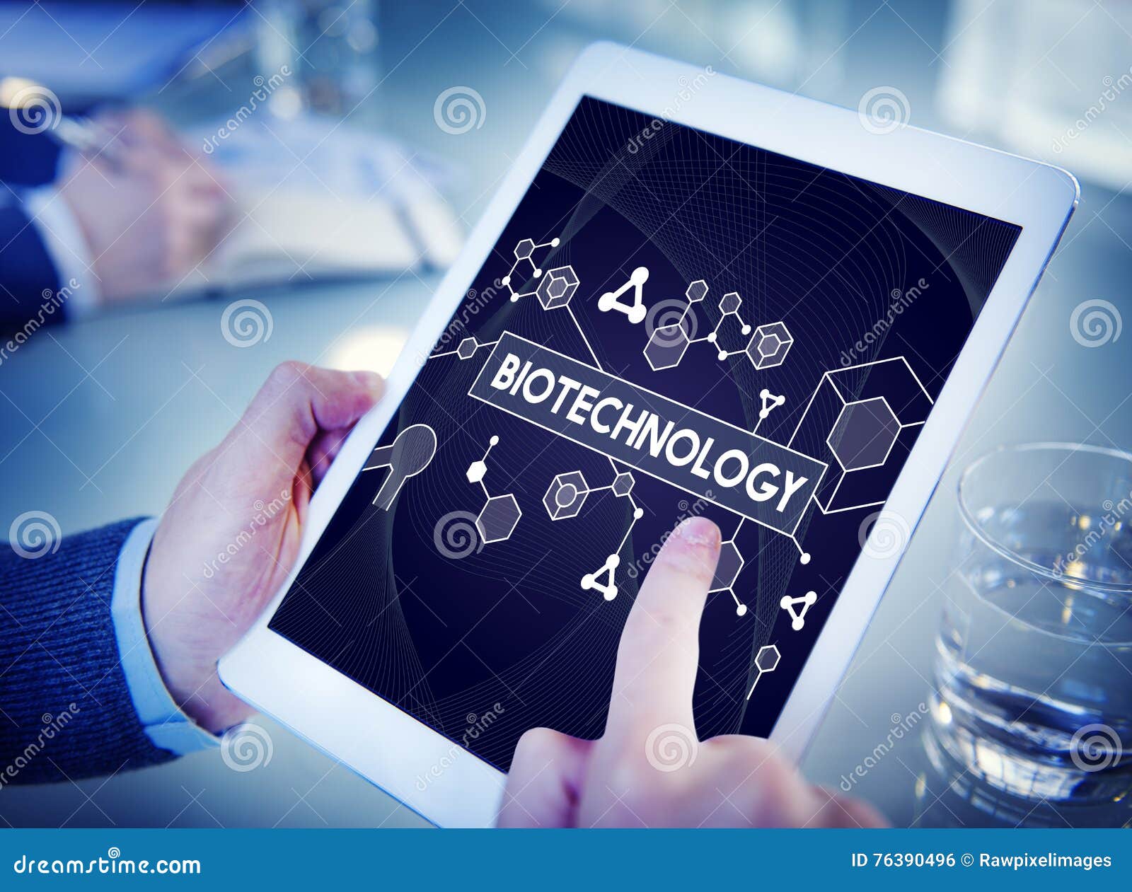 Biotechnology DNA Cell Molecule Experiment Research Concept Stock Photo ...