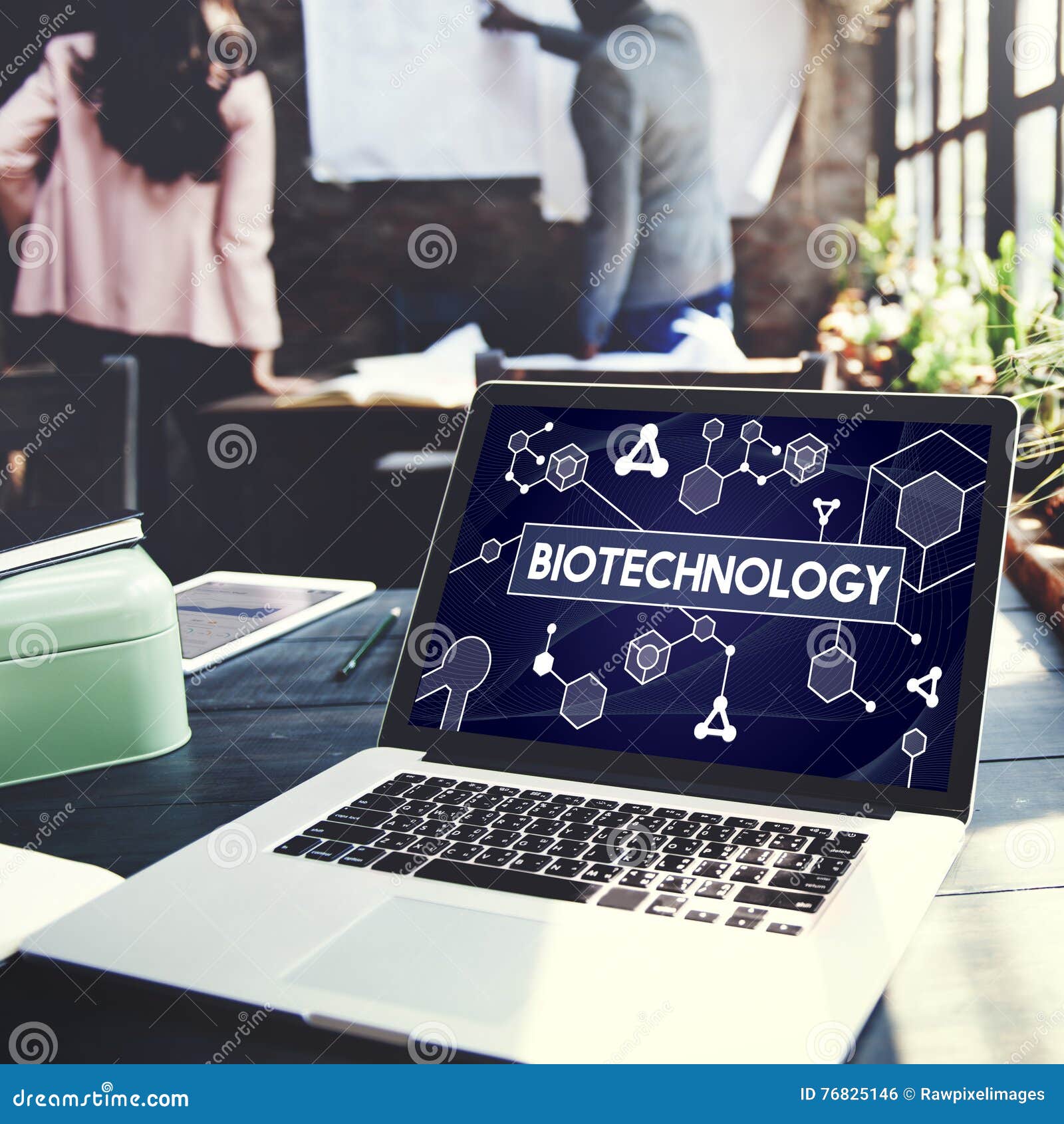 Biotechnology DNA Cell Molecule Experiment Research Concept Stock Photo ...