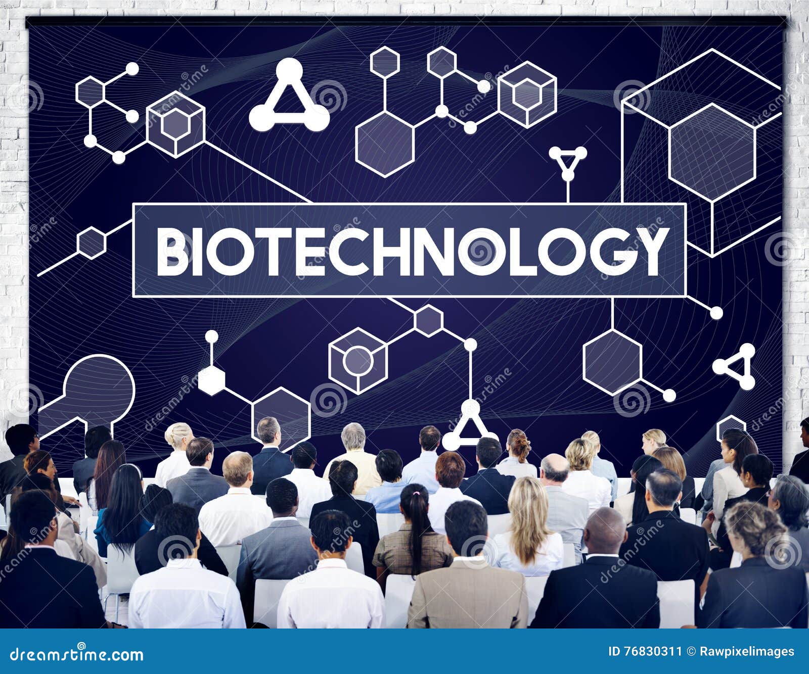 Biotechnology DNA Cell Molecule Experiment Research Concept Stock Image ...