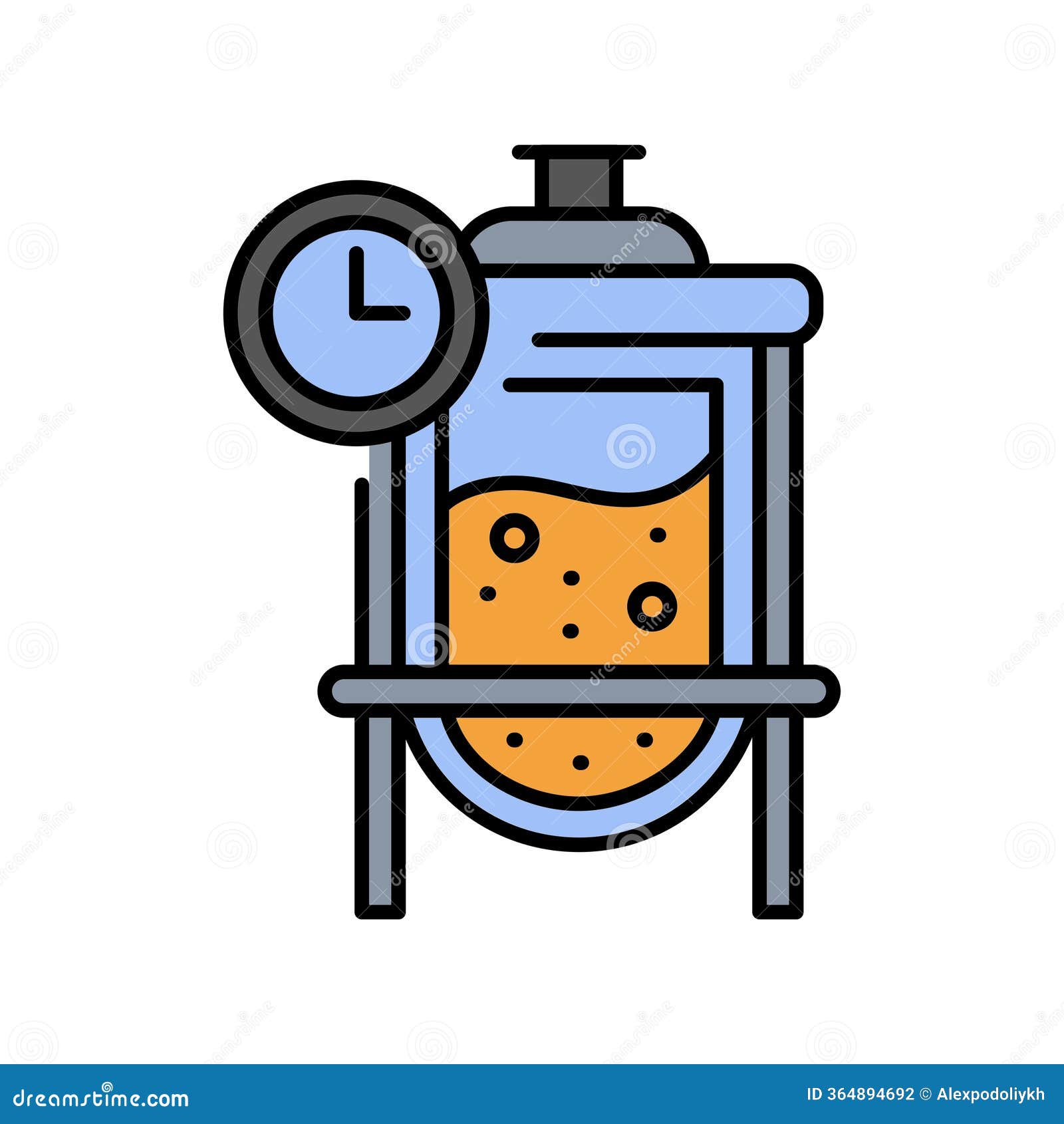 Aerobic Fermentation Blue Gradient Concept Icon Vector Illustration | CartoonDealer.com #310757712