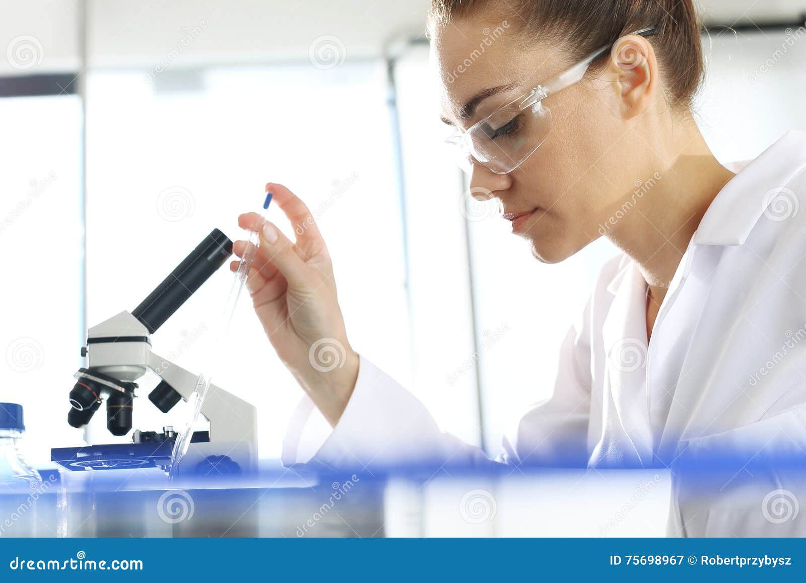 Biotechnology and Genetic Engineering. Stock Image - Image of clothing ...