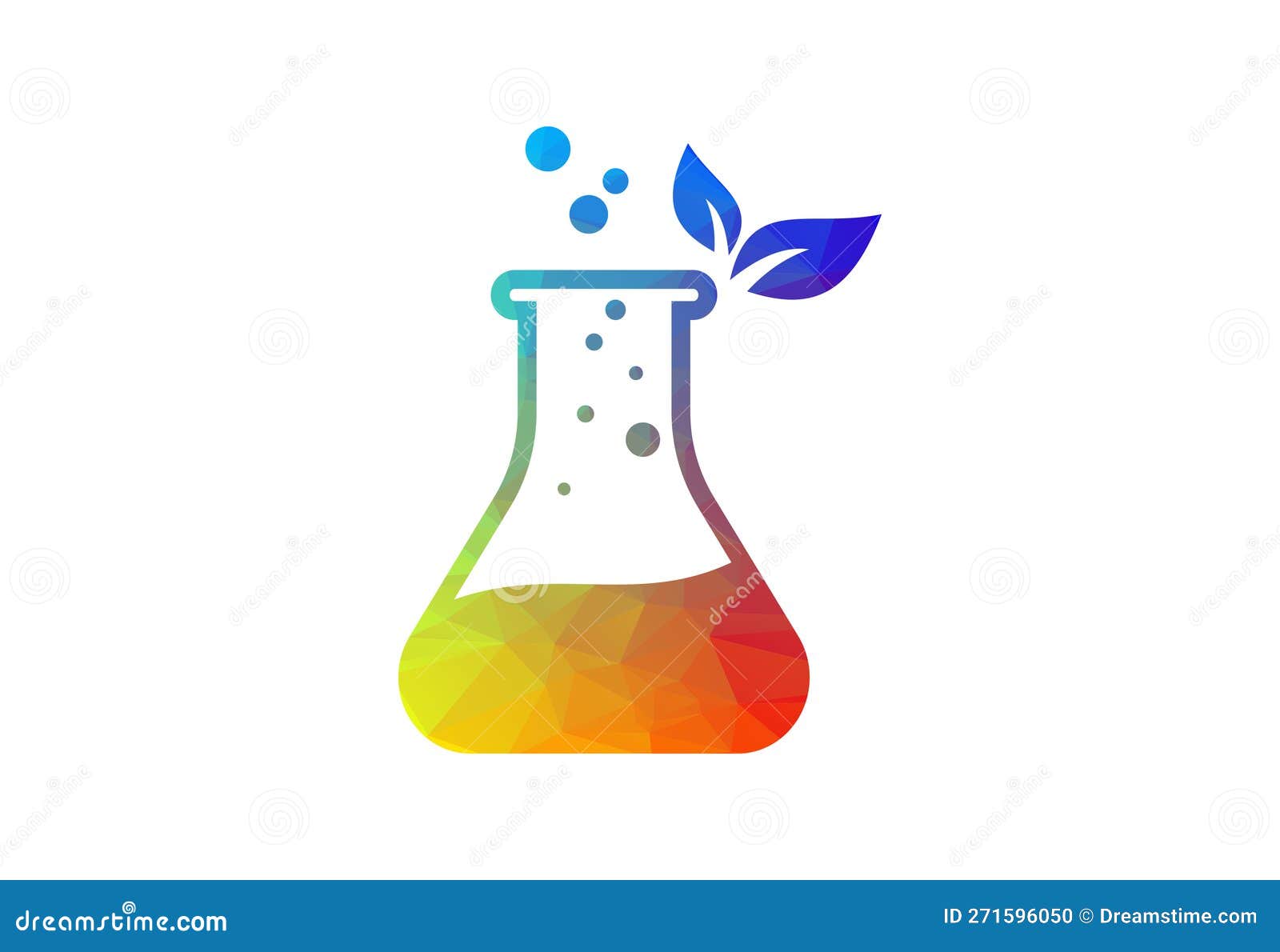 Low Poly and Biotechnology Logo Design, Vector Illustration Stock ...