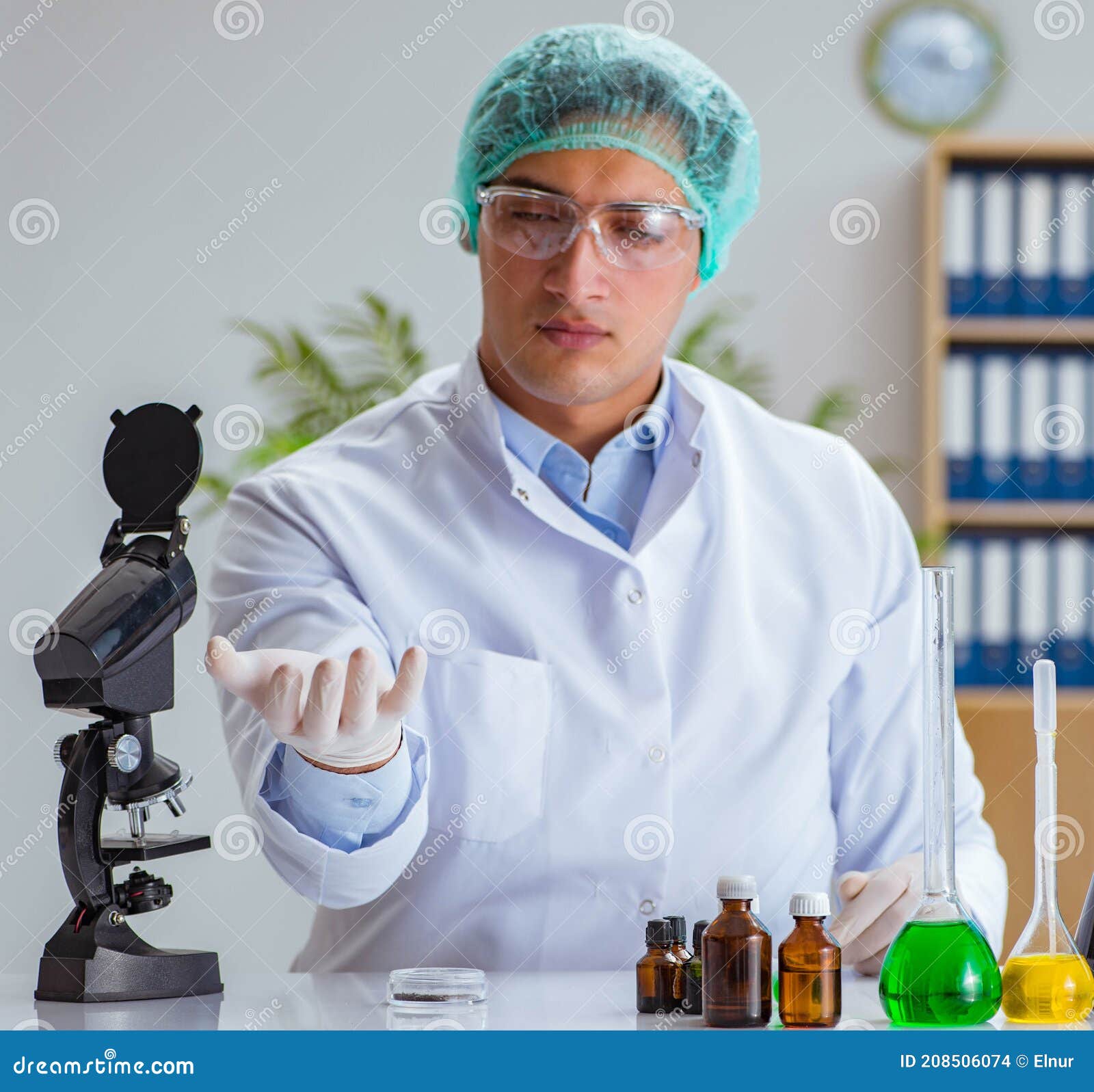 Biotechnology Scientist Working in the Lab Stock Photo - Image of ...
