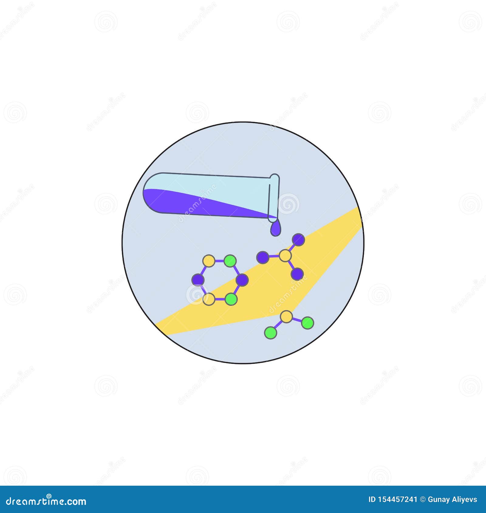 Set Of Molecule Badge. Connected Hexagonal Molecule Badge. Molecular ...