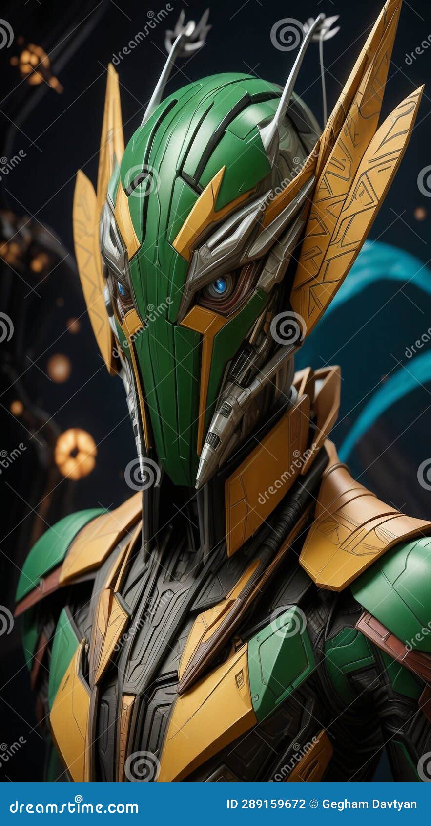 Biotic Robot Ai Robot Face, Bionic Robot Face, Portrait Of A Bionic ...