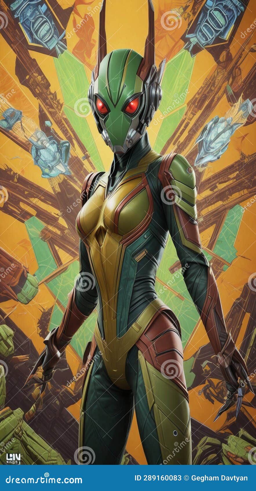 Biotic Robot Ai Robot Face, Bionic Robot Face, Portrait Of A Bionic ...