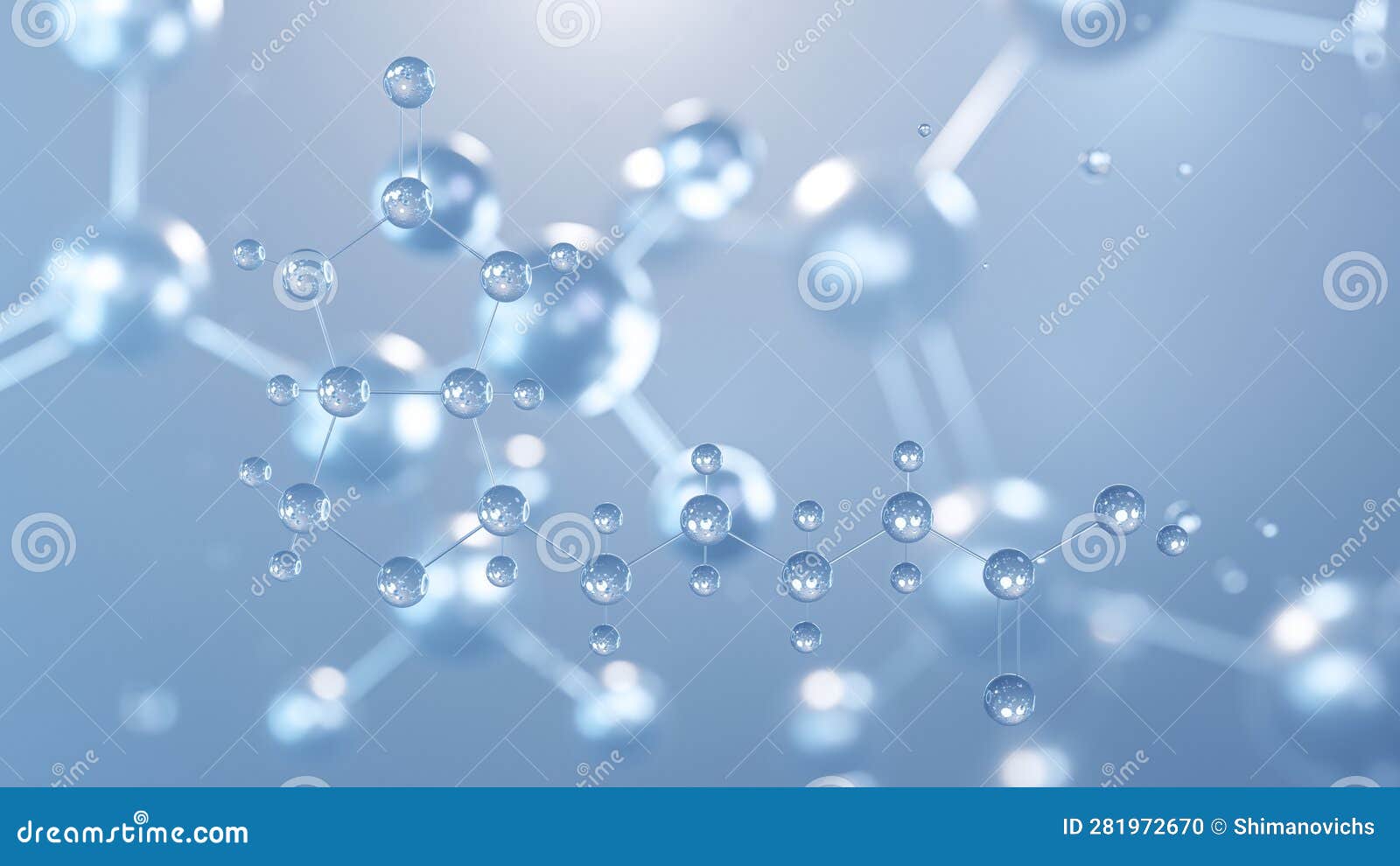 Biotin Molecular Structure 3d, Flat Model, Vitamin B7, Structural ...