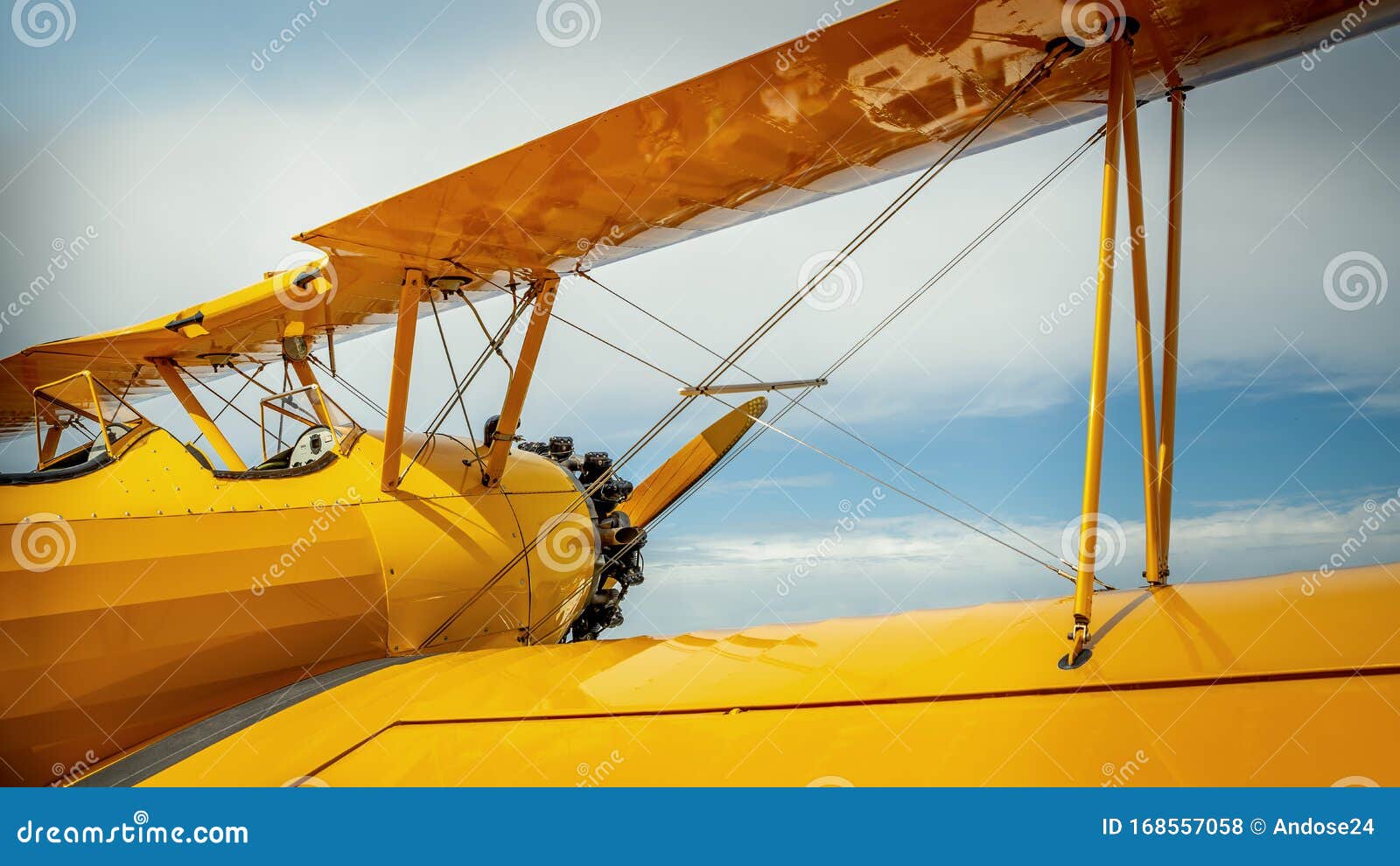 Biplane stock photo. Image of machine, travel, cargo - 168557058