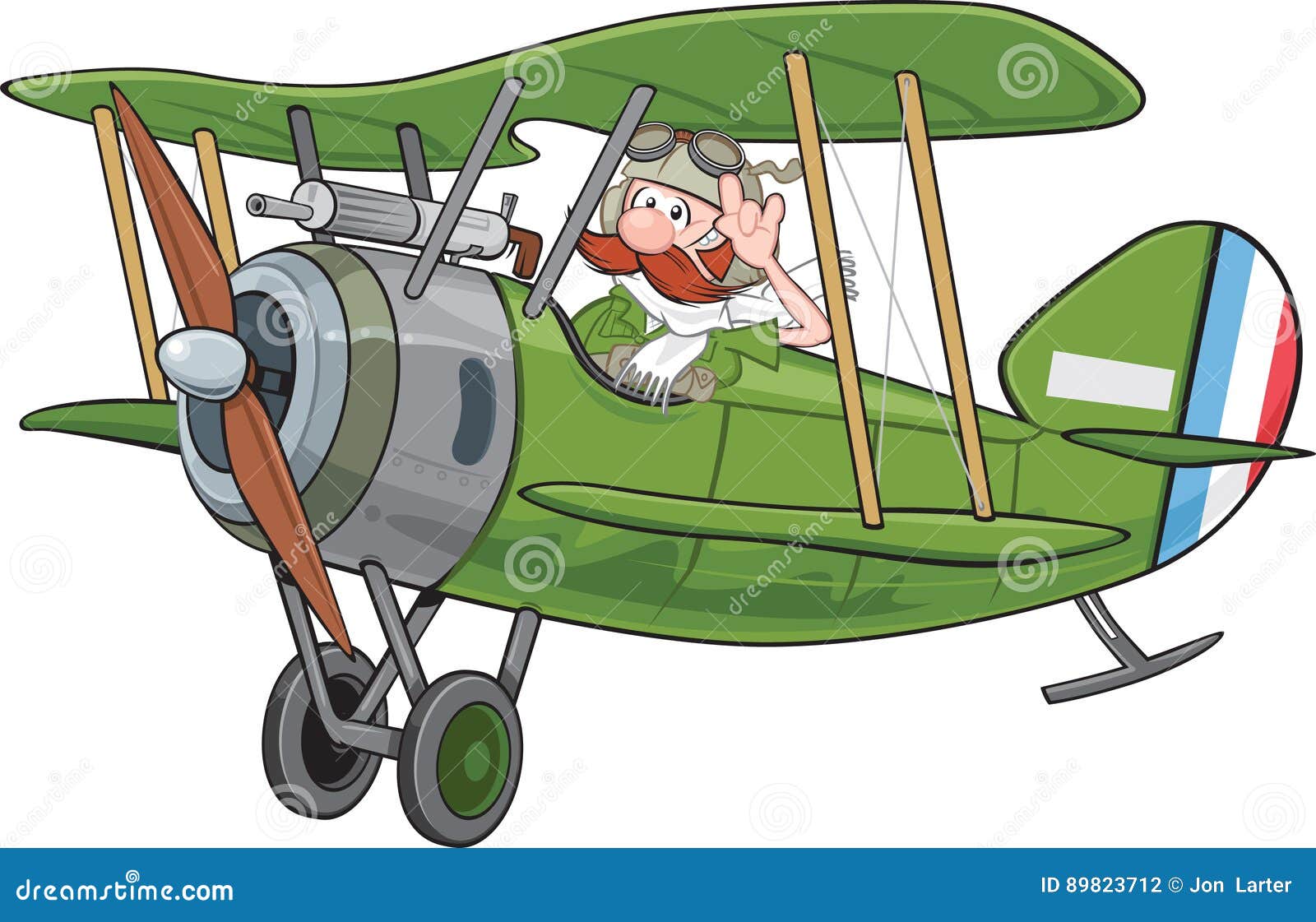 Biplane and pilot stock vector. Illustration of expedition - 89823712