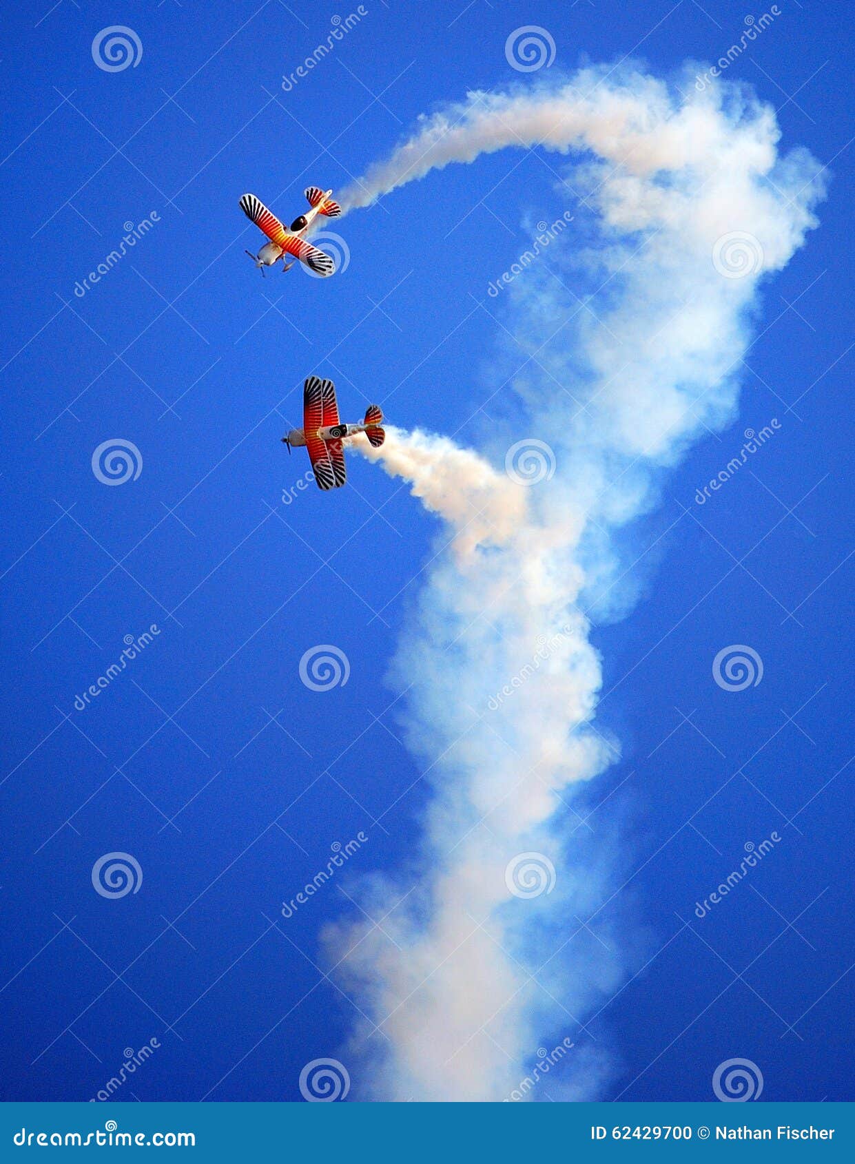 Two Biplanes Flying Stock Photo | CartoonDealer.com #62429700