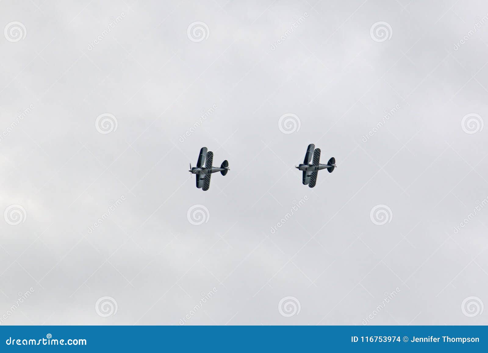 Two Biplanes Flying Stock Photo | CartoonDealer.com #62429700