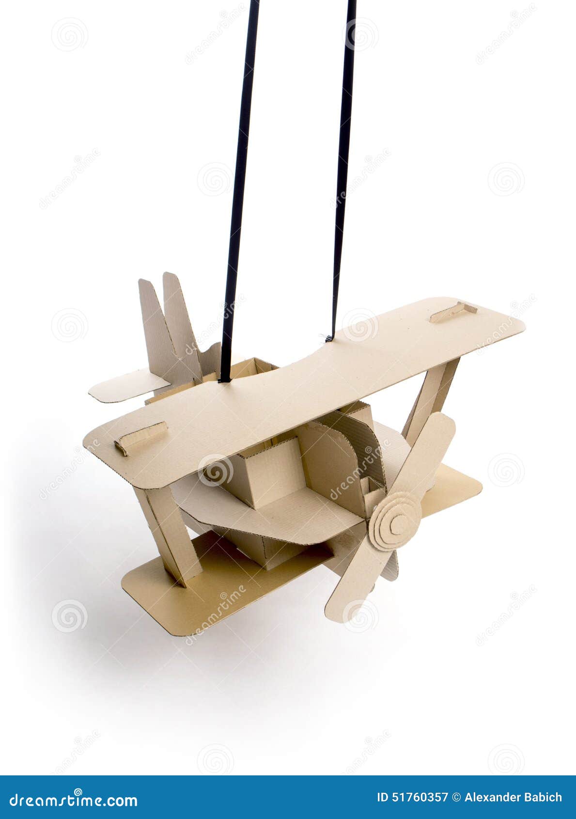 Biplano de la cartulina imagen de archivo. Imagen de creativo - 51760357