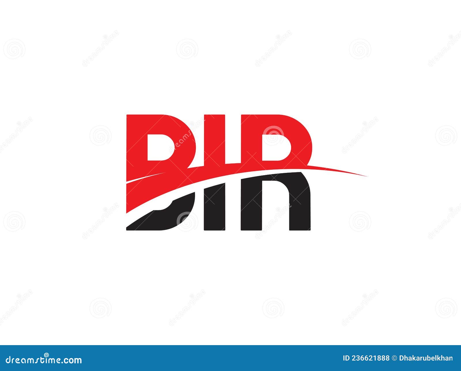 BIR Letter Initial Logo Design Vector Illustration Stock Vector ...