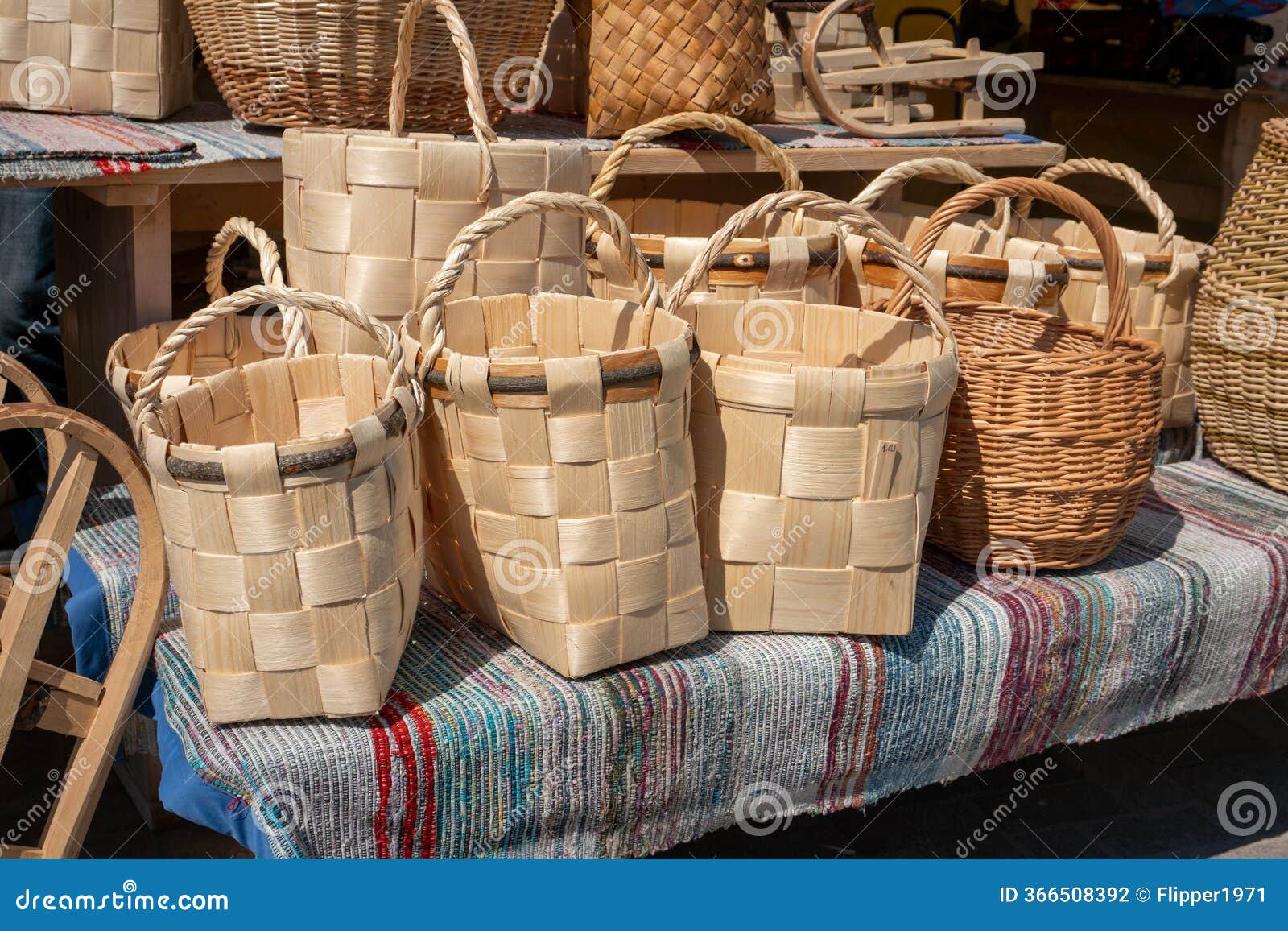Bast Baskets Stock Photo | CartoonDealer.com #12604920