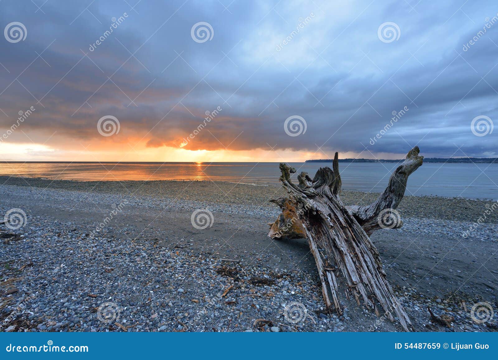 A Stormy Sunset Over Mt Larrabee And Tomyhoi Peak Royalty-Free Stock ...