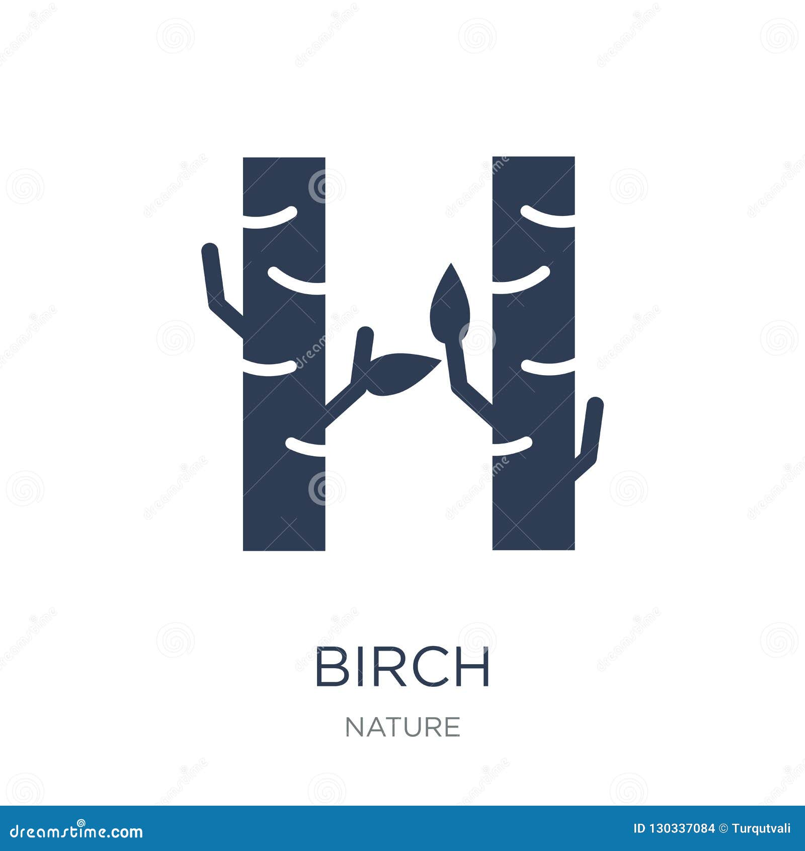 Birch Icon. Trendy Flat Vector Birch Icon on White Background Fr Stock ...