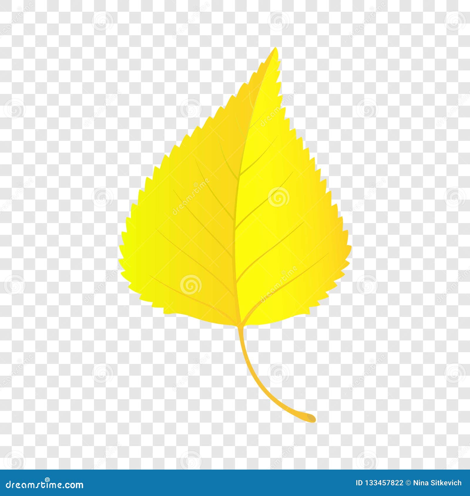 Birch Leaf Icon, Flat Style Stock Vector - Illustration of environment ...