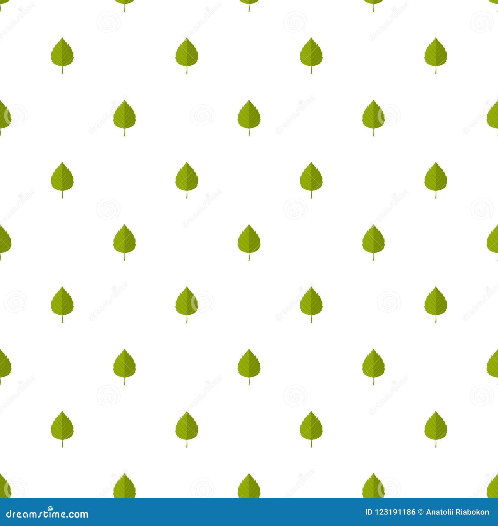 Birch Leaf Pattern Seamless Stock Illustration - Illustration of ...