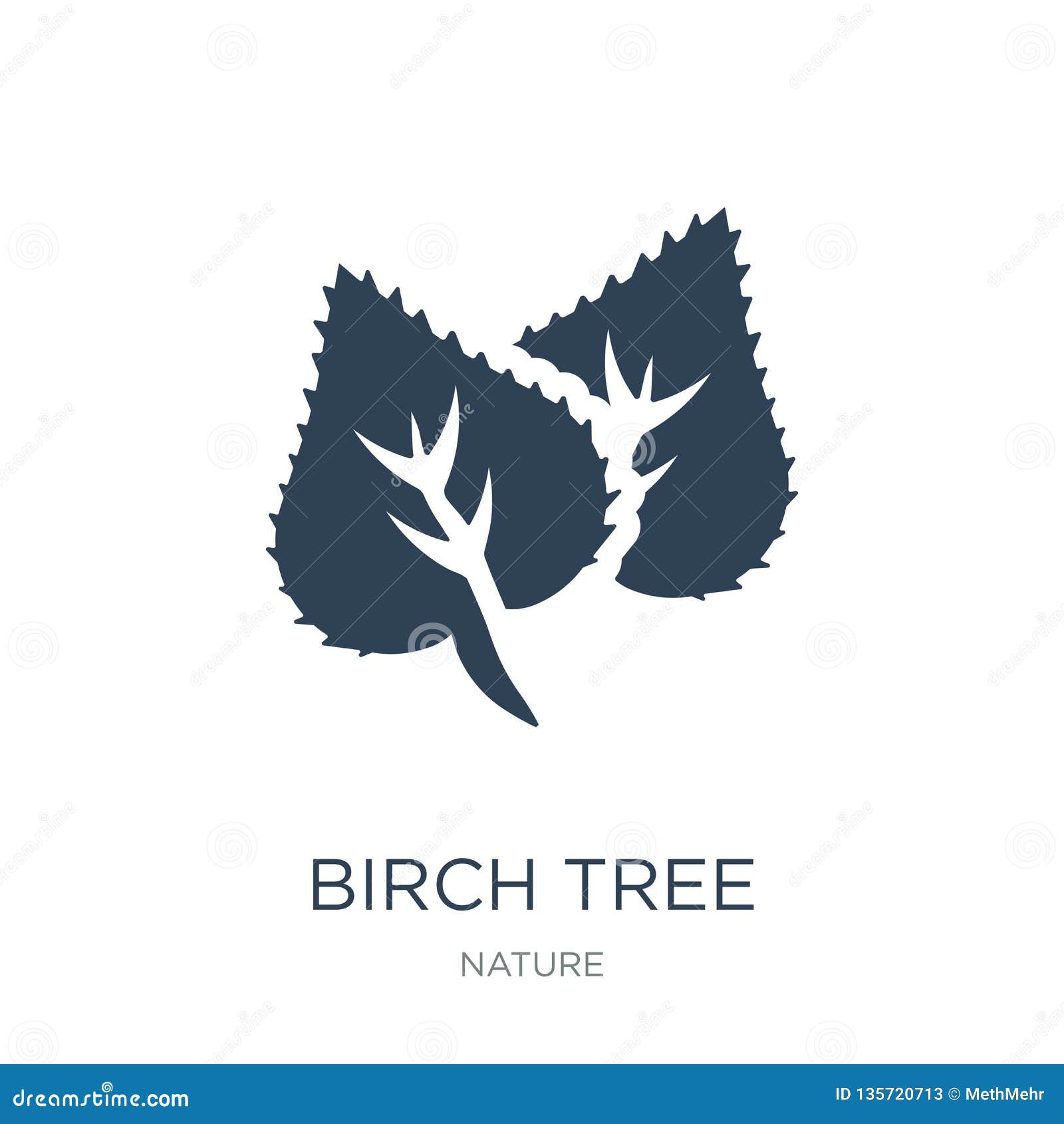 Birch Tree Icon in Trendy Design Style. Birch Tree Icon Isolated on ...