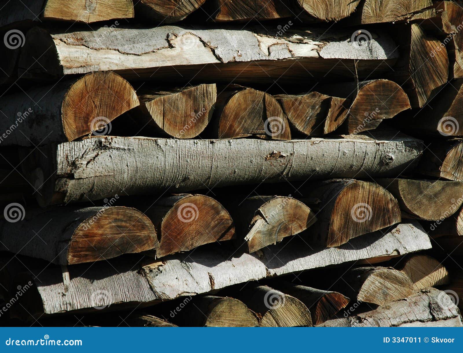 Birch tree wood pile stock image. Image of horizontal - 3347011