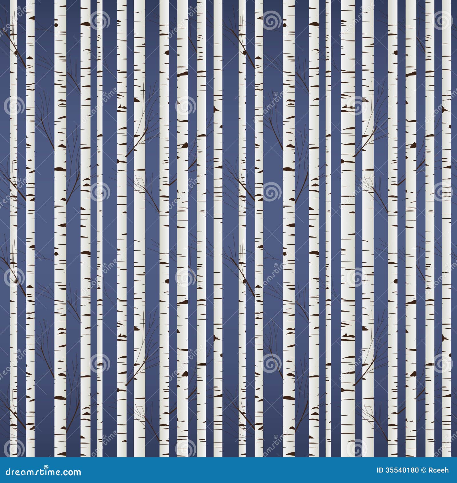 Birch wood pattern stock vector. Illustration of branches - 35540180