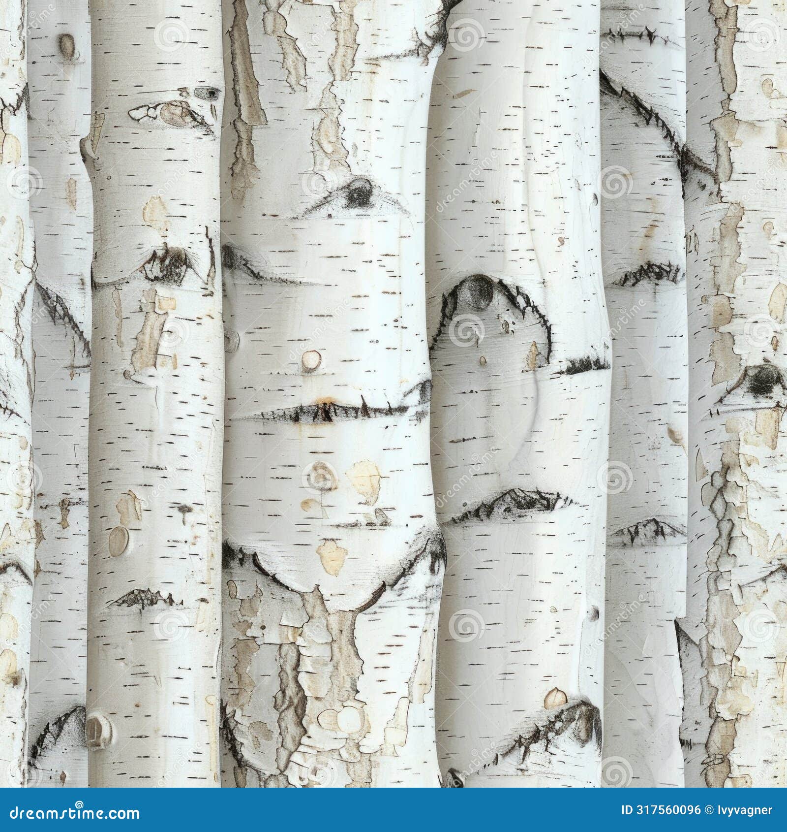 Birch Wood Seamless Pattern, Wooden Texture Stock Photo - Image of ...