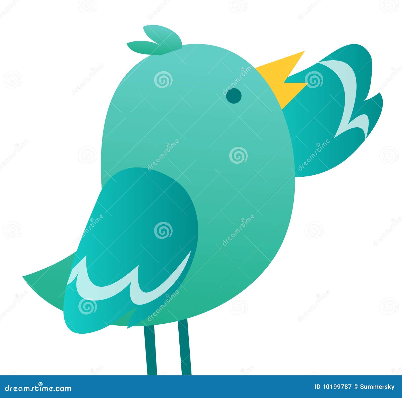 Announcing Bird Cartoon Vector | CartoonDealer.com #66561711