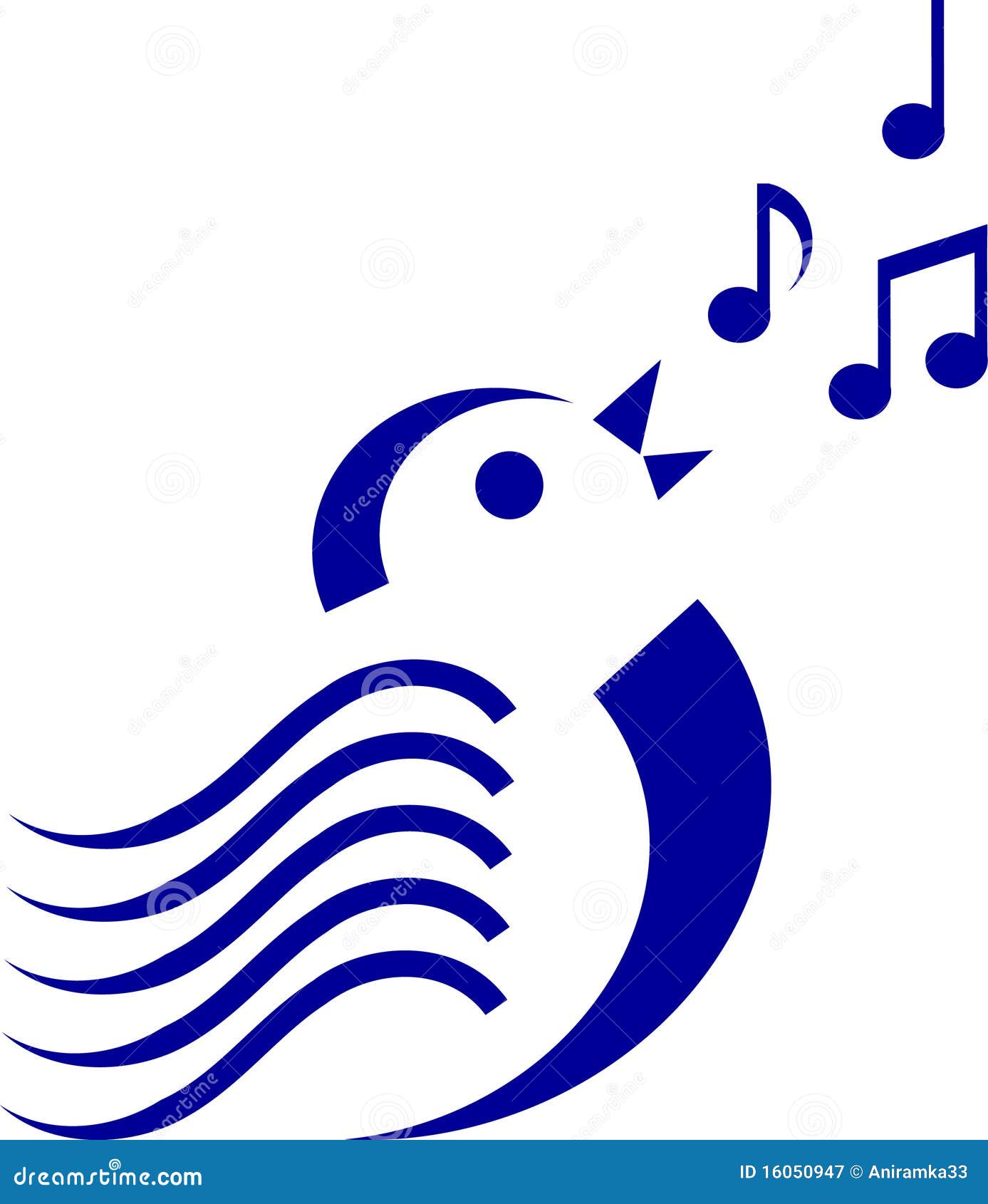 Bird stock vector. Illustration of symbol, lines, fauna - 16050947