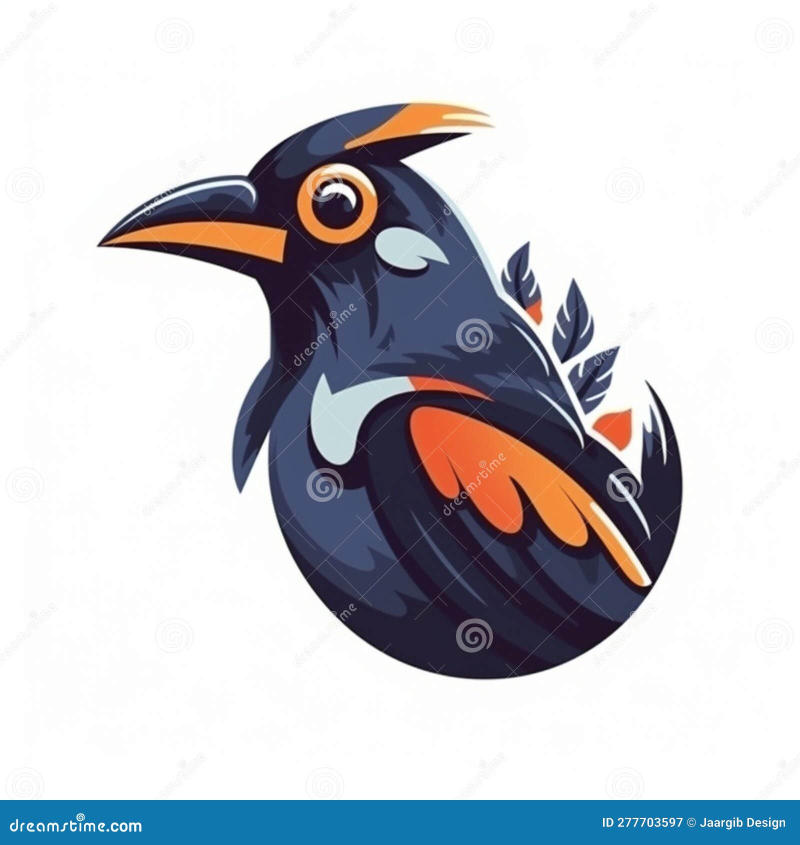 Bird logo illustration stock image. Image of symbol - 277703597