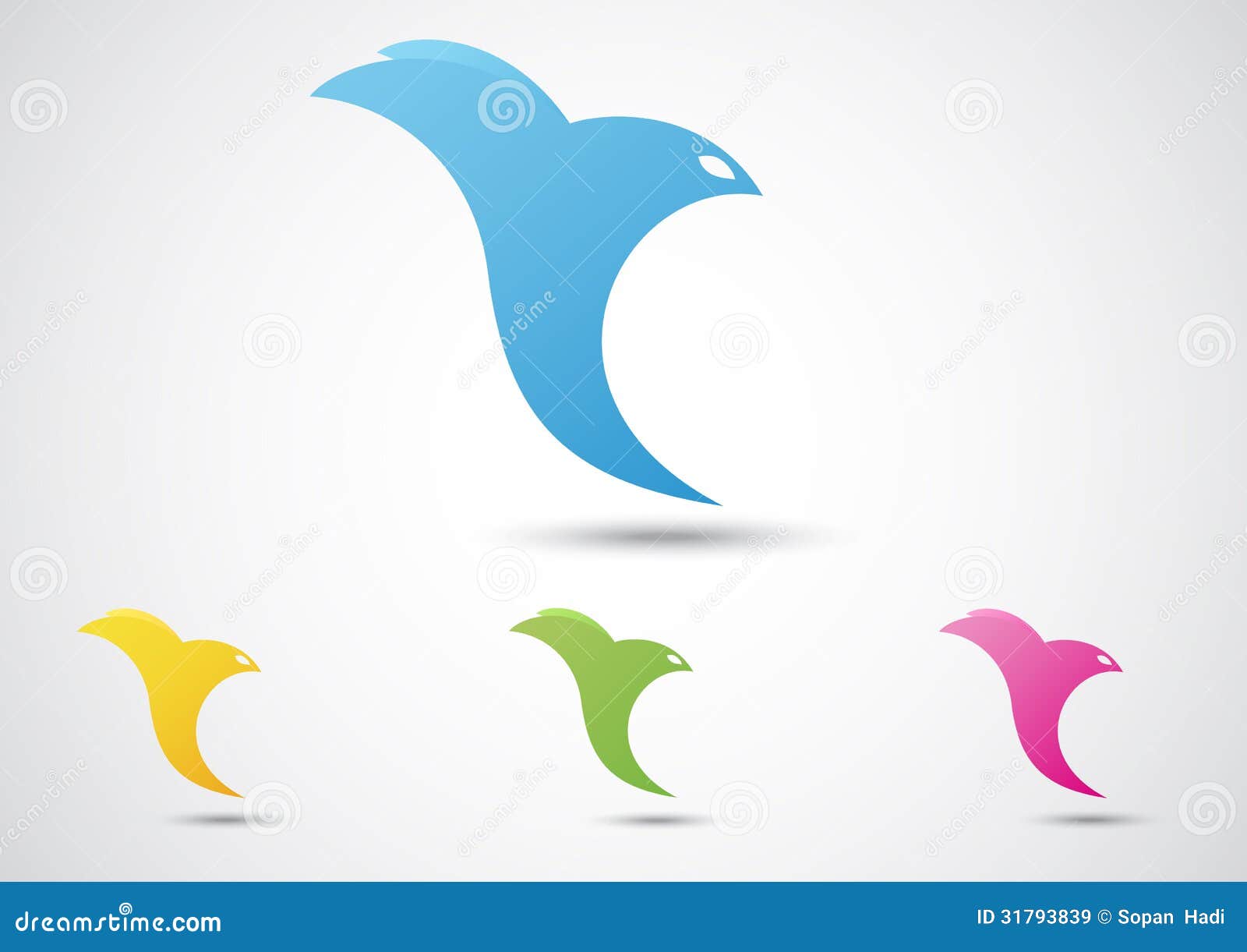 Bird Abstract Icon. Business Concept Stock Vector - Illustration of ...