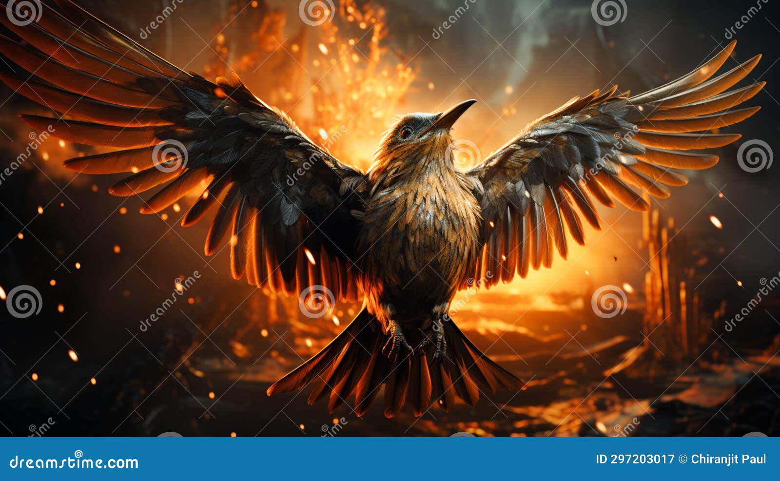 Bird with angel wings stock image. Image of animal, symbol - 297203017