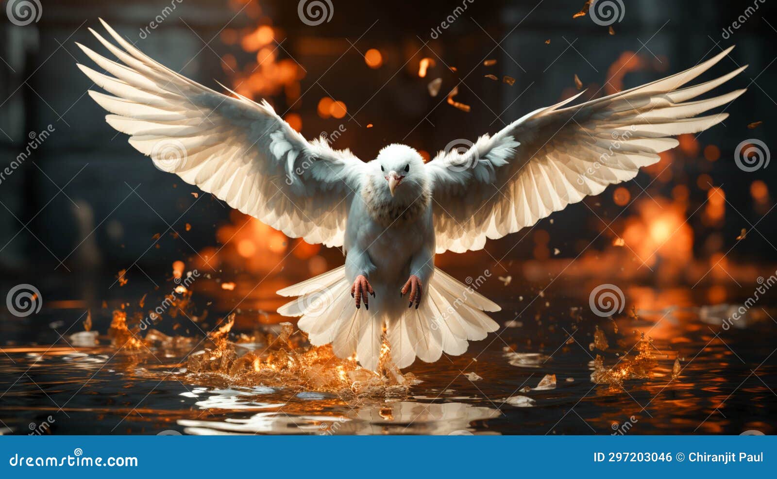 Bird with angel wings stock illustration. Illustration of symbol ...