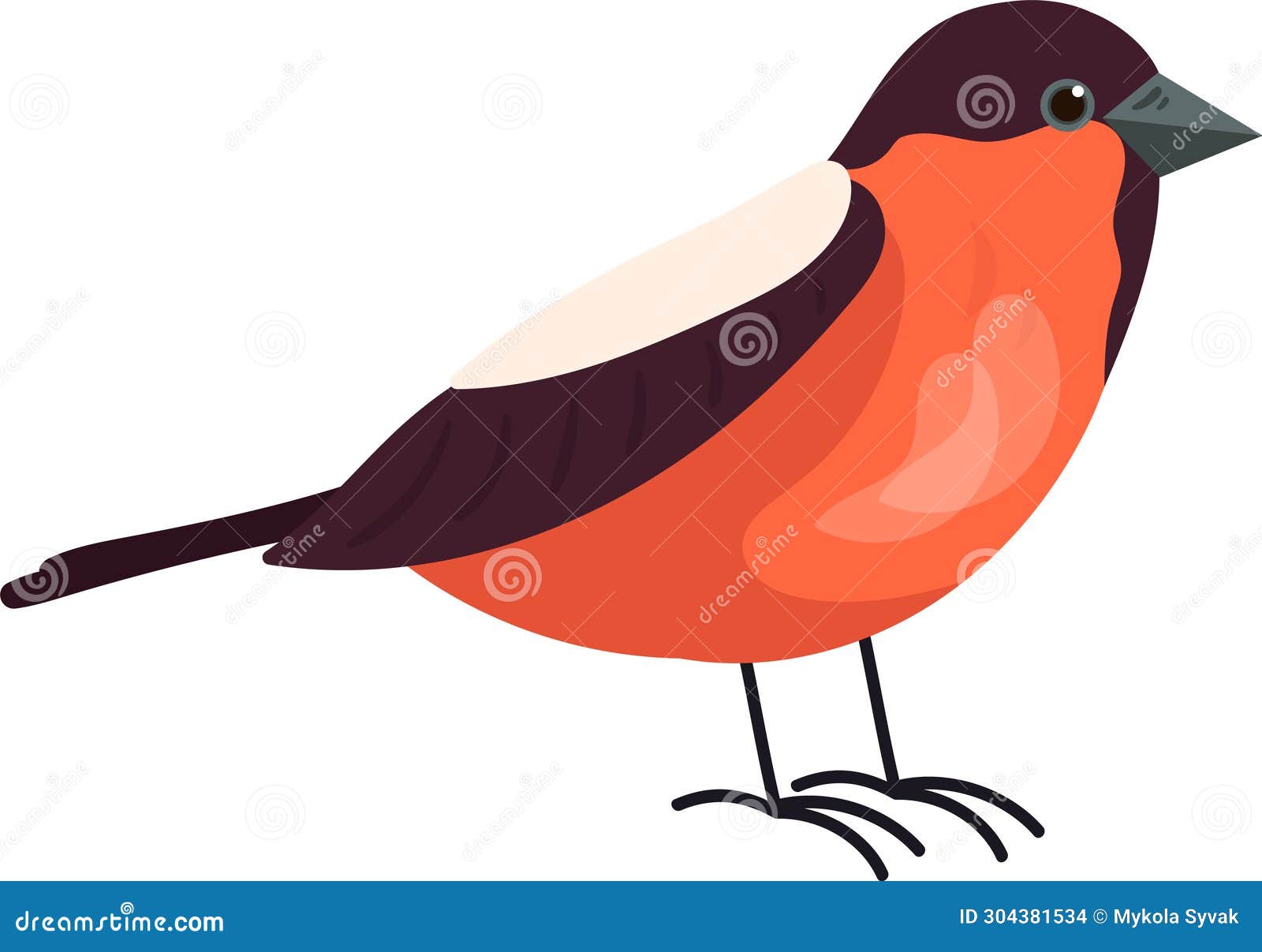 Bird Animal Standing stock illustration. Illustration of beak - 304381534