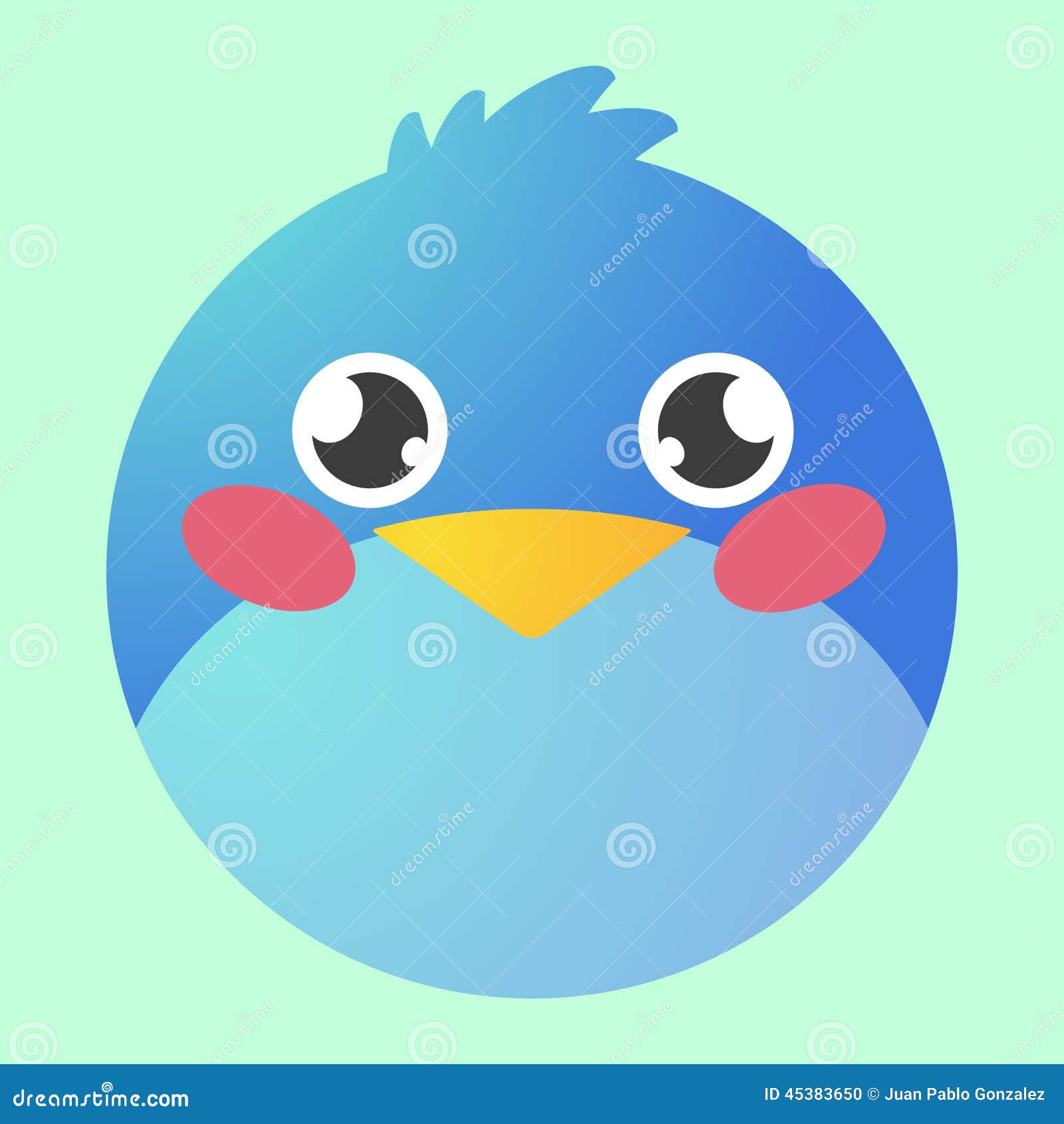 Bird avatar stock illustration. Illustration of fauna - 45383650